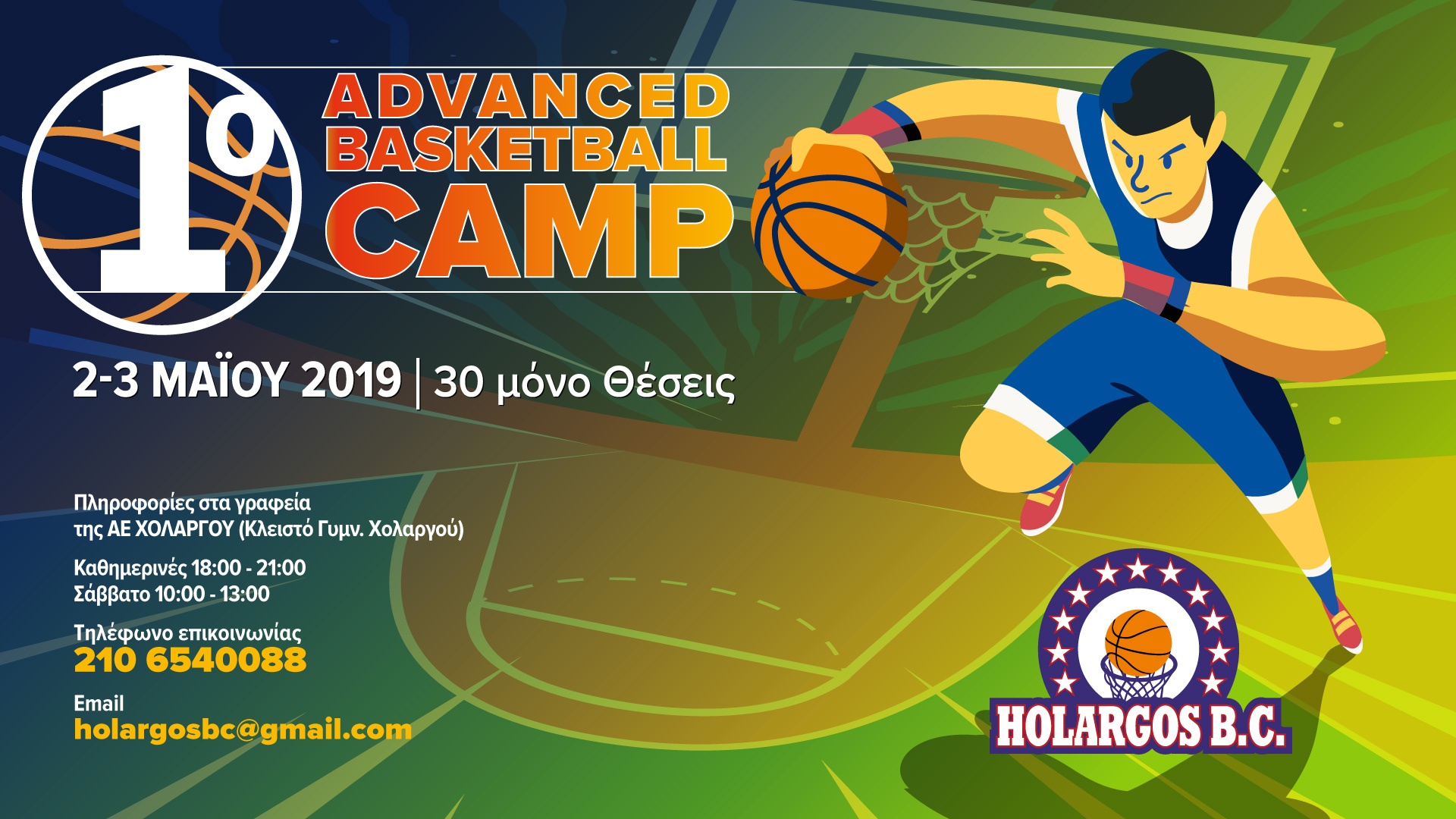 1st Advanced After Easter Basket Camp - HOLARGOS B.C.
